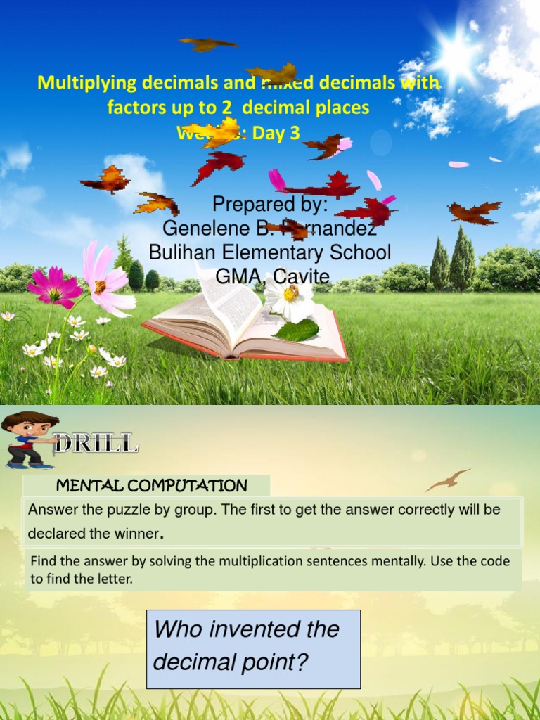 5th Grade Decimal Multiplication Guide | PDF | Multiplication | Numbers
