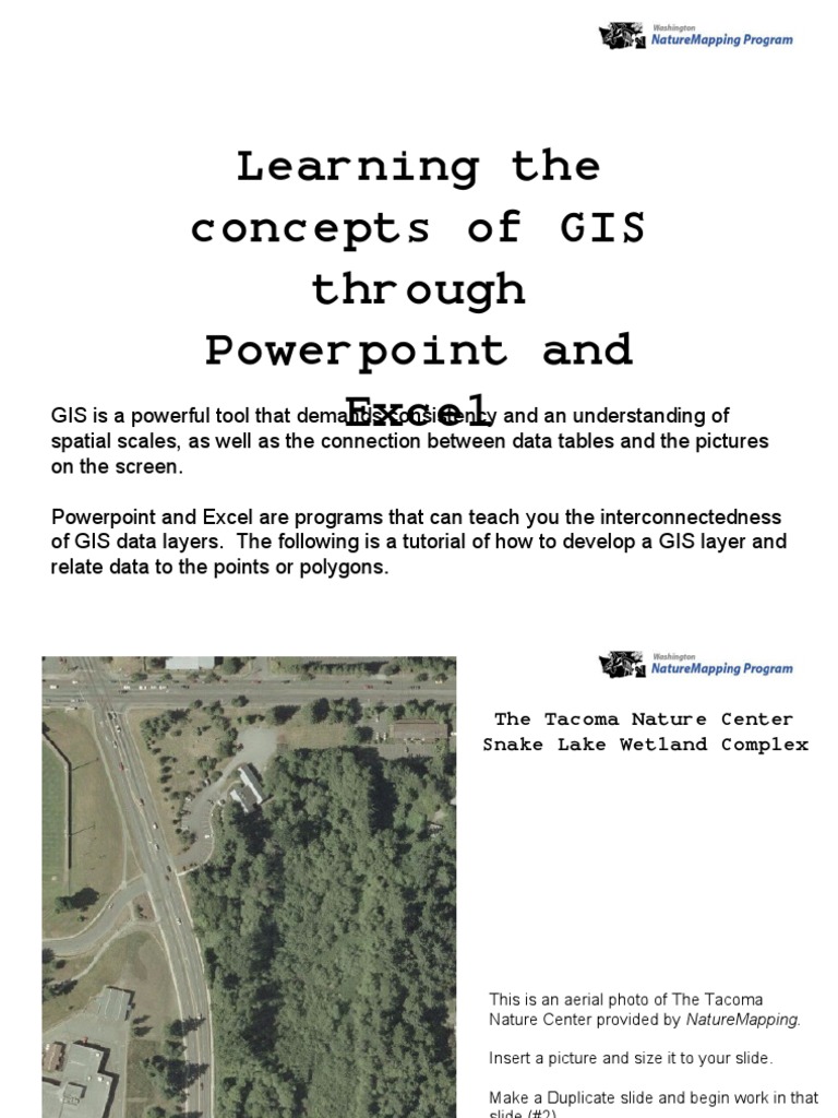 Learning The Concepts of GIS Through Powerpoint and Excel | PDF ...