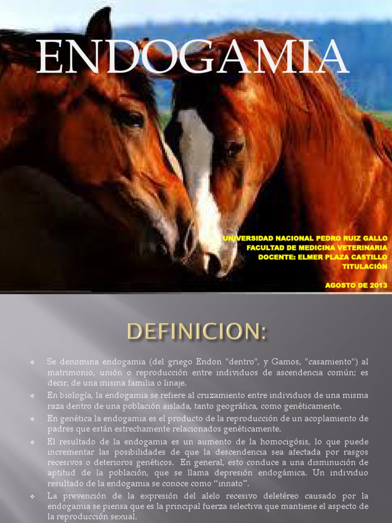 Endogamia | PDF | Endogamia | Genética