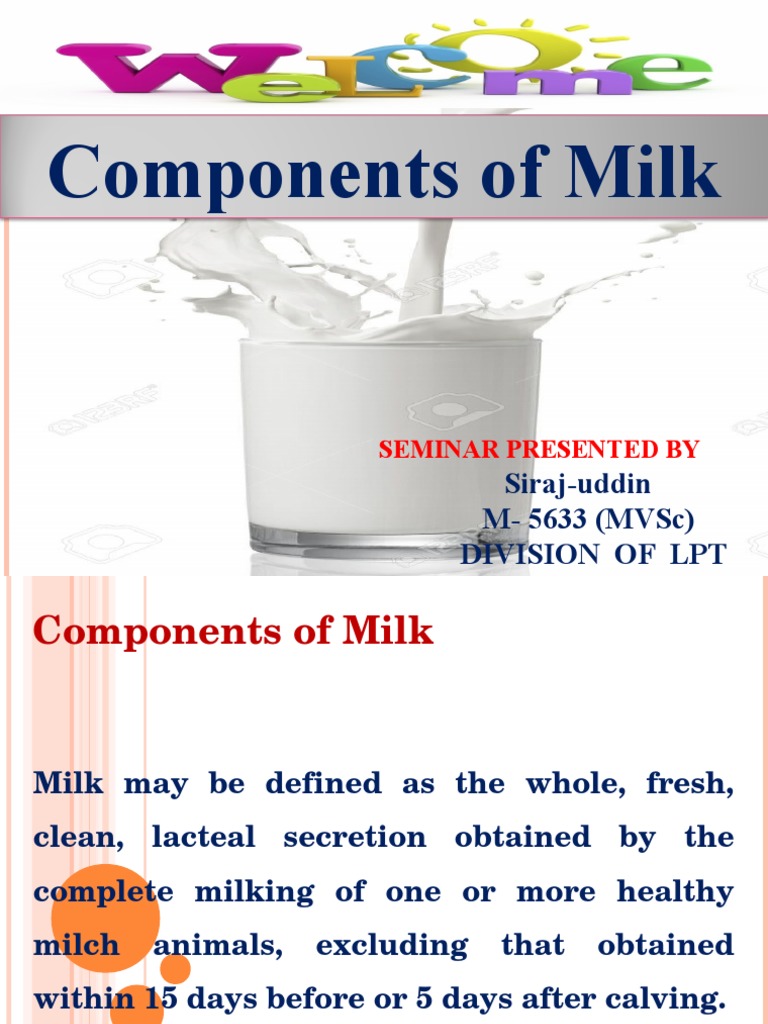 2.milk Composition I | PDF | Milk | Magnesium