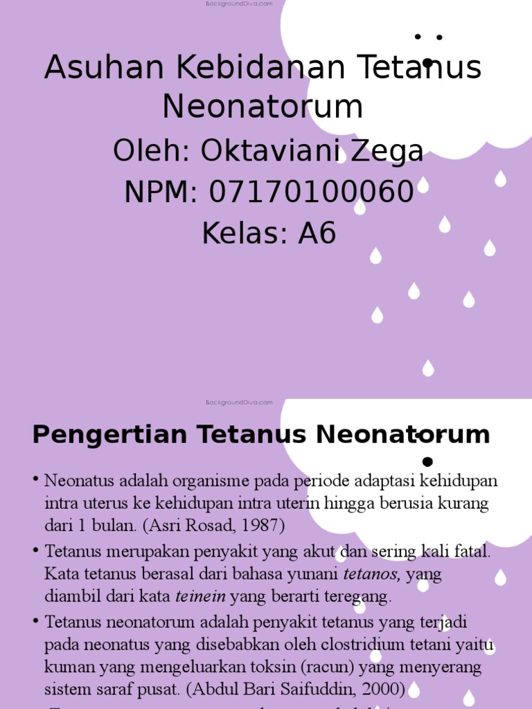 Asuhan Kebidanan Tetanus Neonatorum | PDF