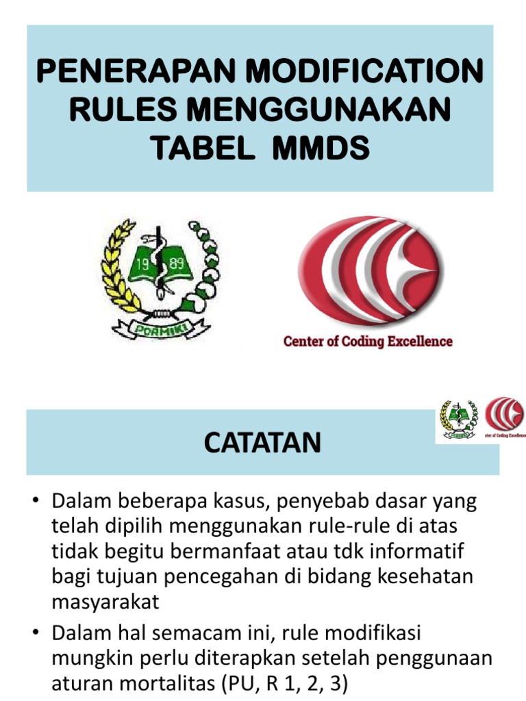 Mmds For Modification Rule | PDF