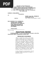 Position Paper Sample | PDF | Evidence | Lawsuit