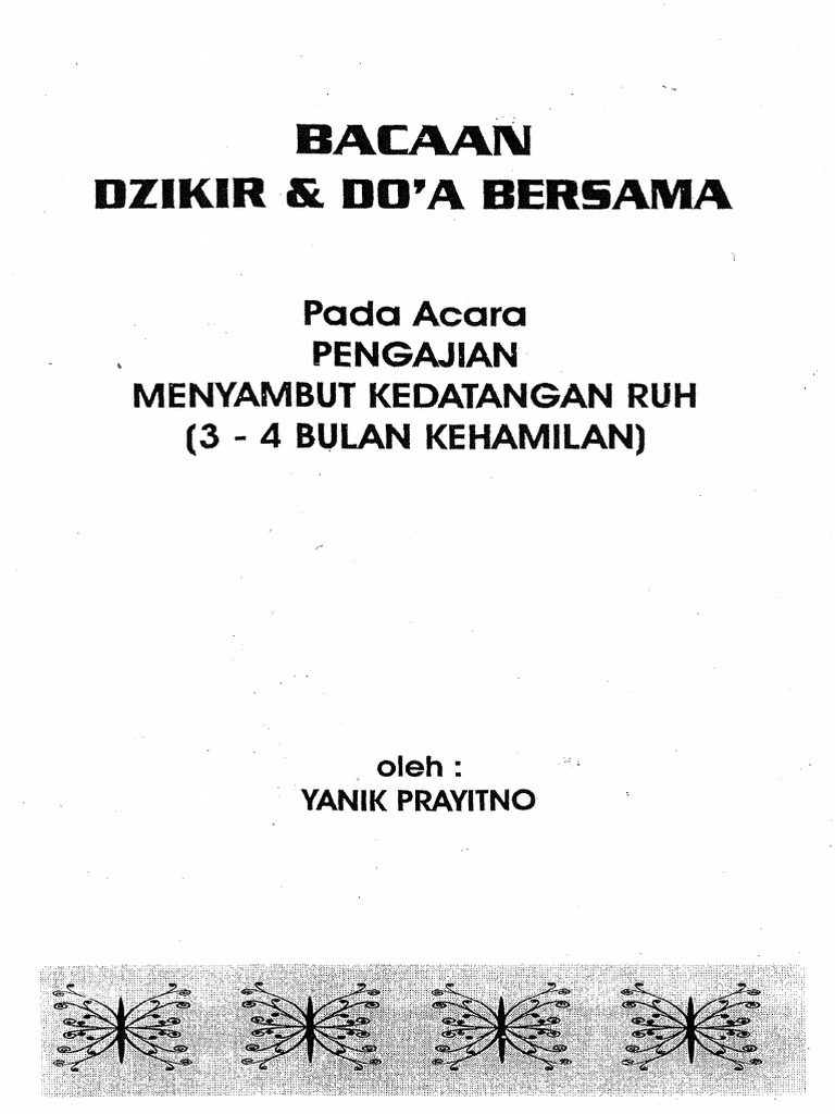 Do'a dan Dzikir Menyambut Ruh Janin | PDF