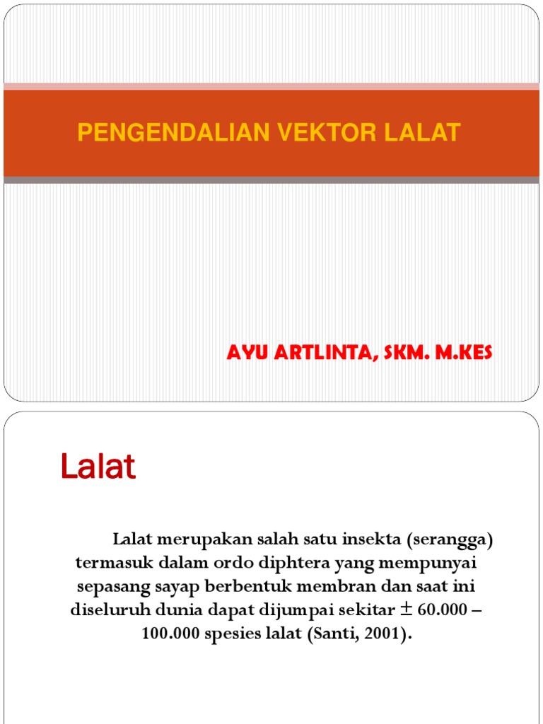 Pengendalian Vektor Lalat: Jenis dan Peranannya | PDF