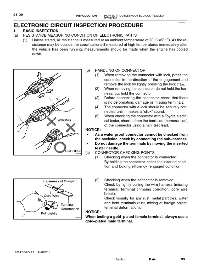 Electronic Circuit Inspection Procedure: Wrong | PDF | Electrical ...