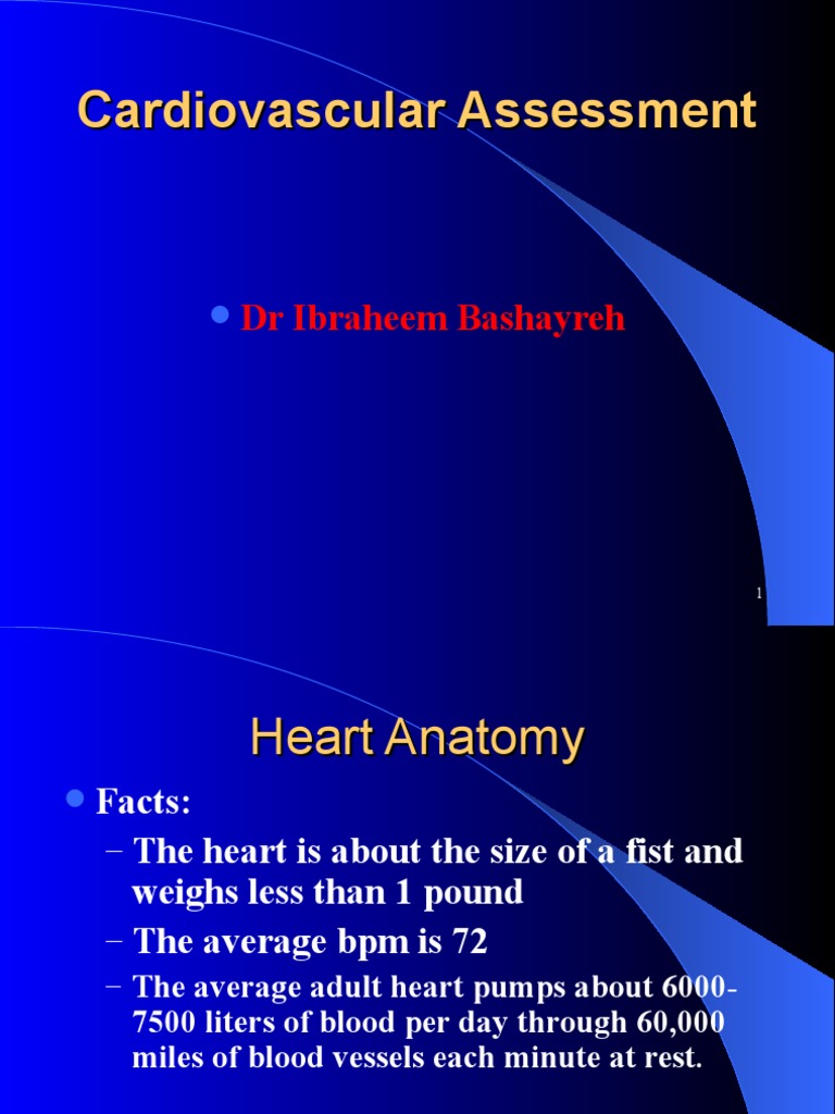 Cardiovascular Assessment Overview | PDF | Myocardial Infarction ...