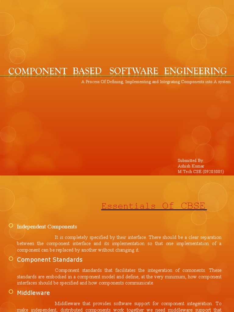 Essentials of Component-Based Software Engineering | PDF | Component ...