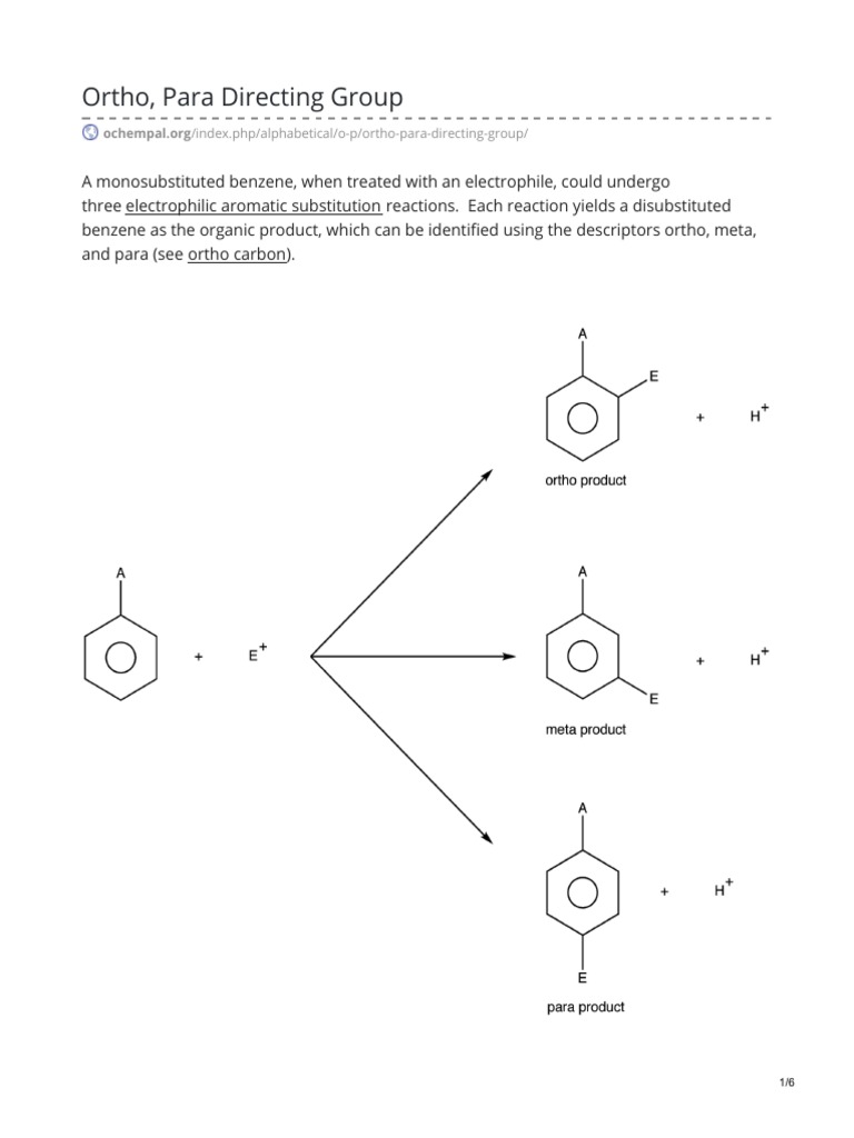 Ortho para Directing Group | PDF