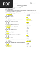 Grade 8 Math-Q1 Assessment Based On Matatag Curriculum | PDF ...