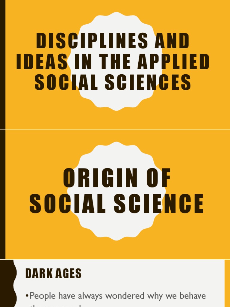 Origin and Scope of Social Sciences | PDF | Social Science | Sociology