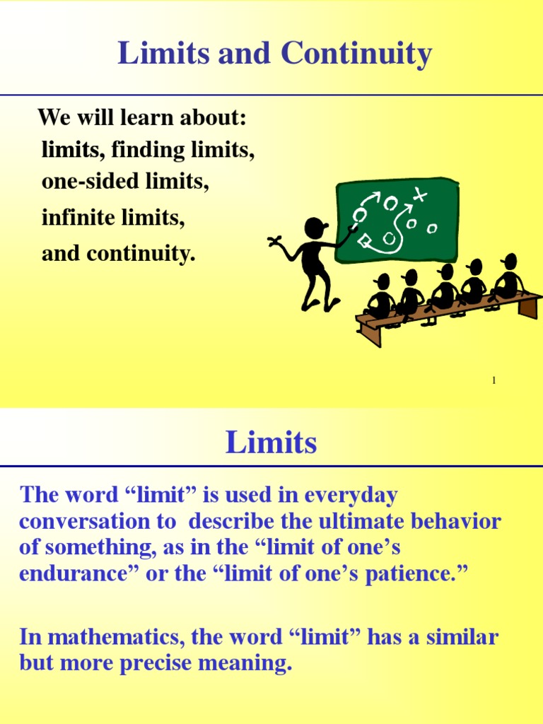Understanding Limits and Continuity | PDF | Continuous Function | Infinity