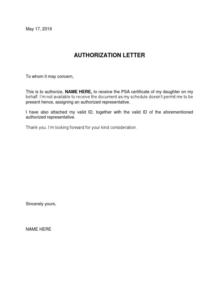 Authorization PSA | PDF