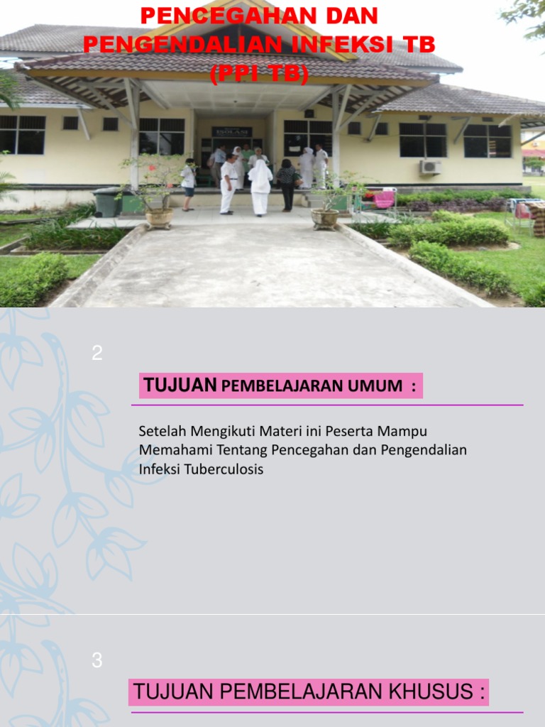 Powerpoint PENCEGAHAN DAN PENGENDALIAN INFEKSI TB (PPI TB | PDF