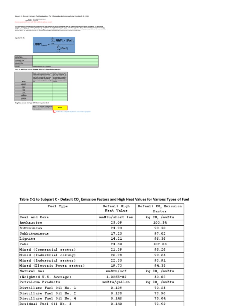 General Stationary Fuel Combustion - Tier 2 Calculation Methodology ...