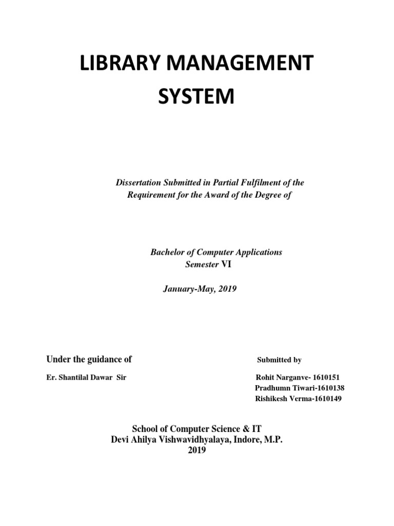 Synopsis Library Management | PDF | Microsoft Access | Microsoft Windows