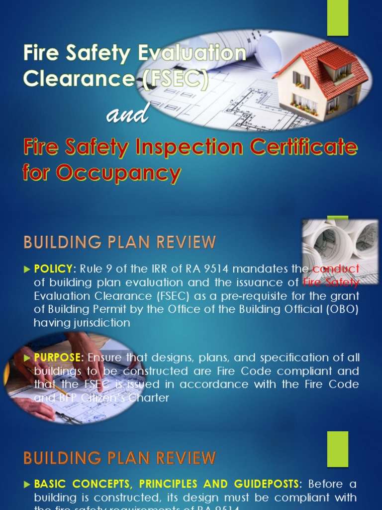 Fsec & Fsic | PDF | Fire Safety | Evaluation