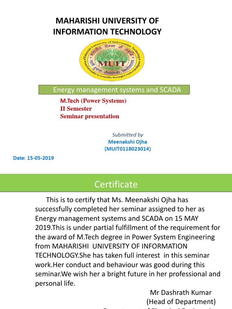 Energy Management Systems and SCADA | Download Free PDF | Scada ...
