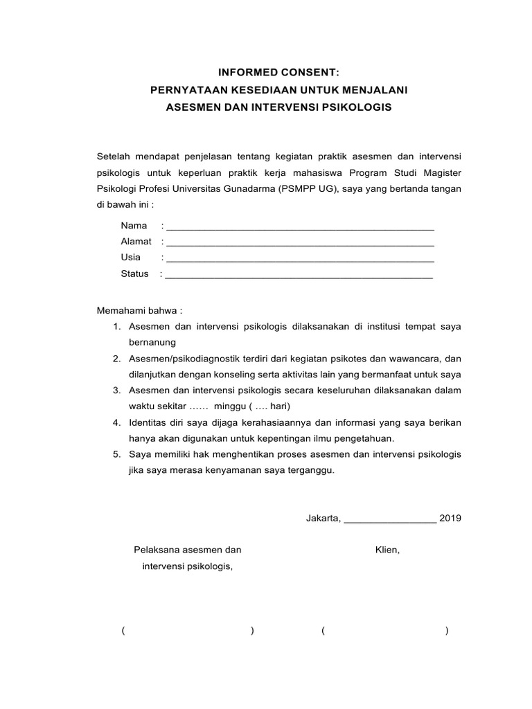 Inform Consent PKPP | PDF