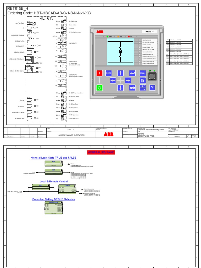 RET615.AgooSS Configuration Block | PDF | Power (Physics) | Manufactured Goods