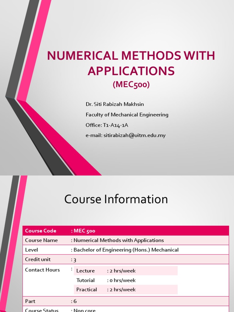NM 1.0 Intro | PDF | Numerical Analysis | Mathematical Model
