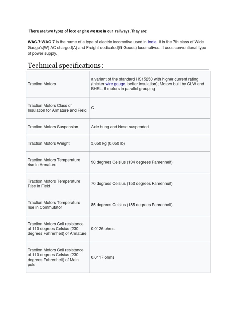 Report On WAG 7 Locomotives | PDF | Power Inverter | Locomotives