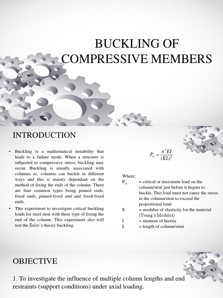 Buckling of Compressive Members | PDF | Buckling | Column