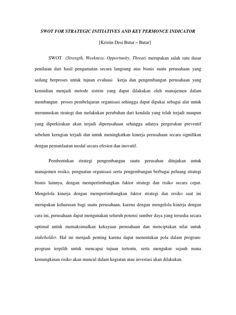 Analisis SWOT Ace Hardware Indonesia | PDF | Karier & Perkembangan | Bisnis