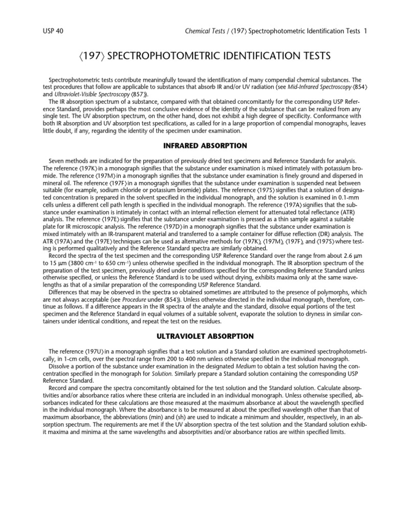 197 Pdf Pdf Spectrophotometry Ultraviolet Visible Spectroscopy