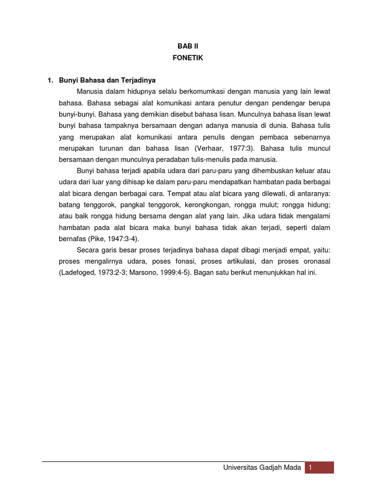 Fonetik | PDF | Seni & Disiplin Bahasa