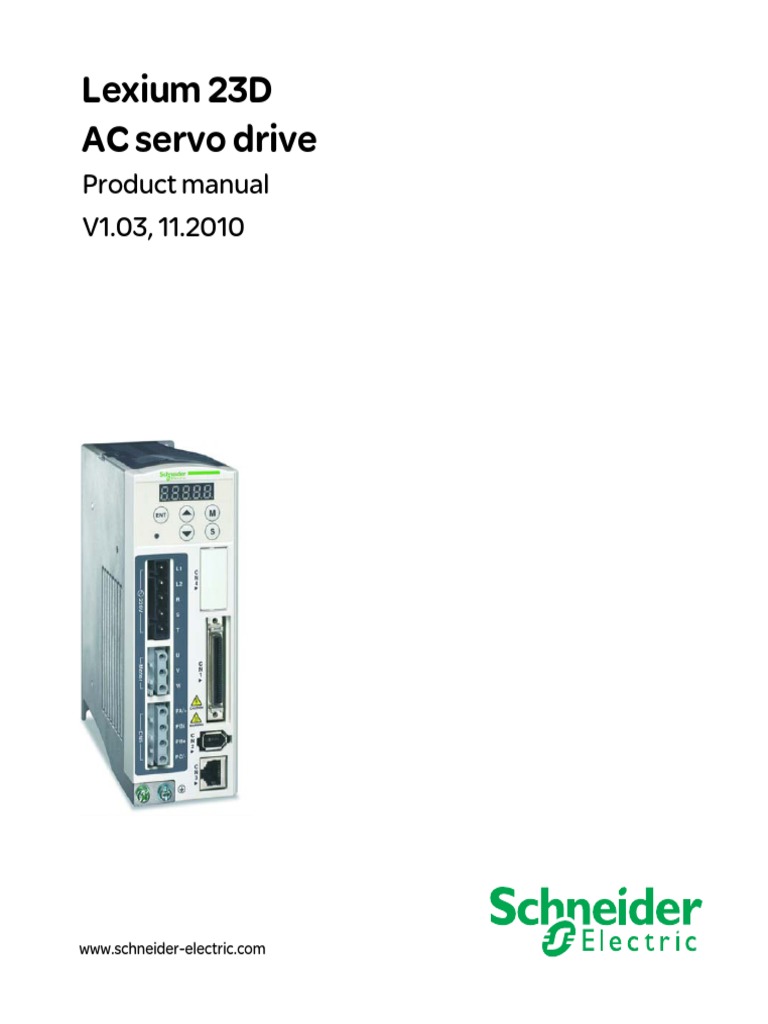 Schneider Electric Lexium LMX23D User Manual PDF | PDF | Electric Motor ...