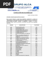 Cotización Materiales - Adj Ok | PDF | Materiales de construcción | Rieles