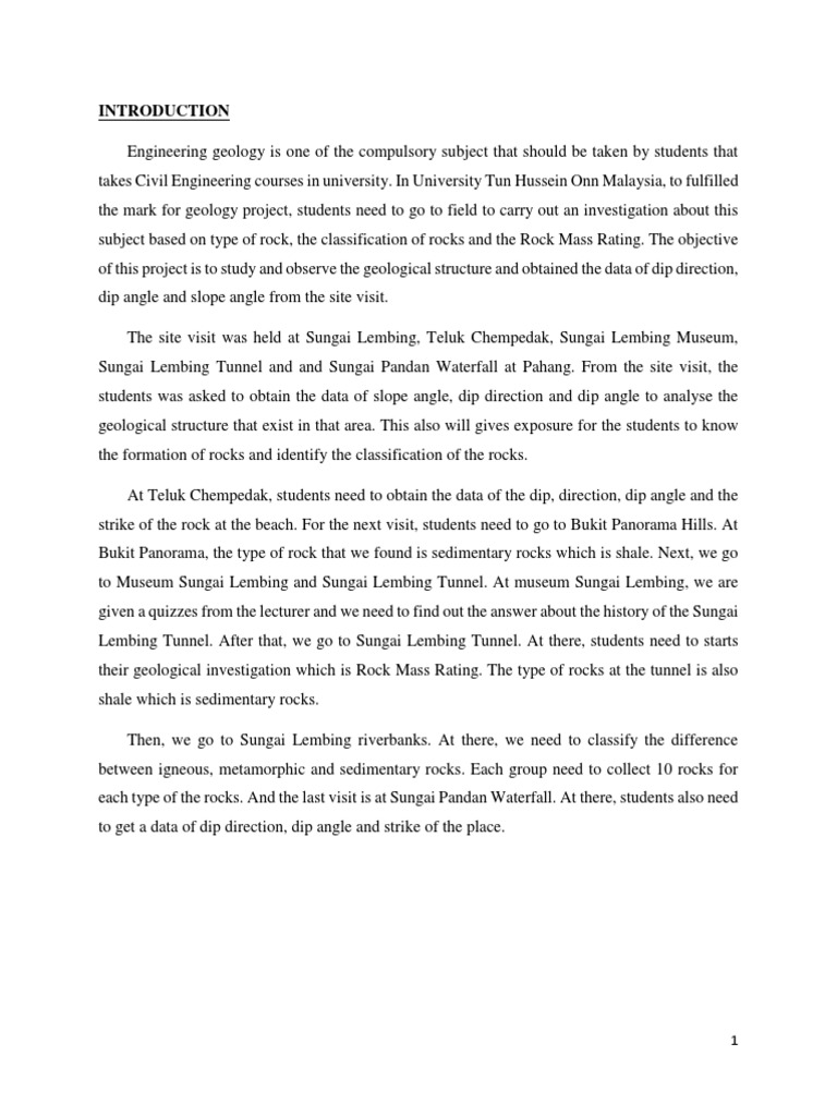 Geology Trip Report | PDF | Weathering | Rock (Geology)