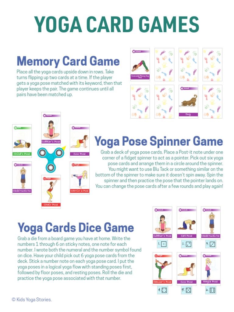 Yoga Card Games Poster | PDF | Leisure
