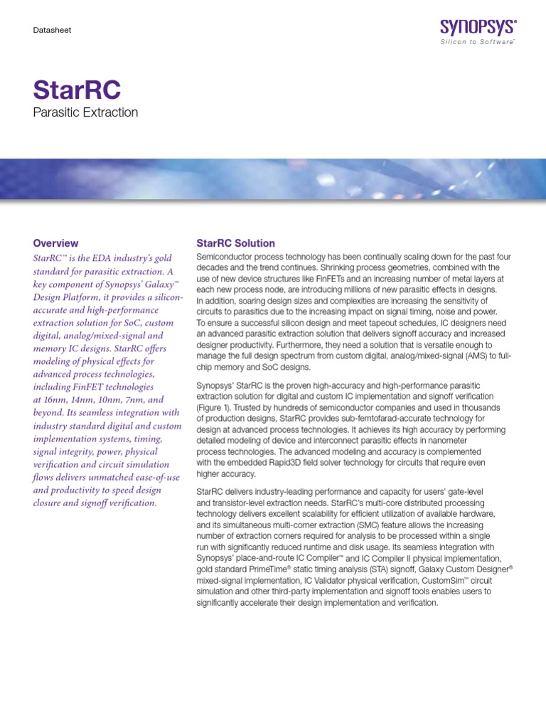Starrc Ds | PDF | Multi Core Processor | Integrated Circuit