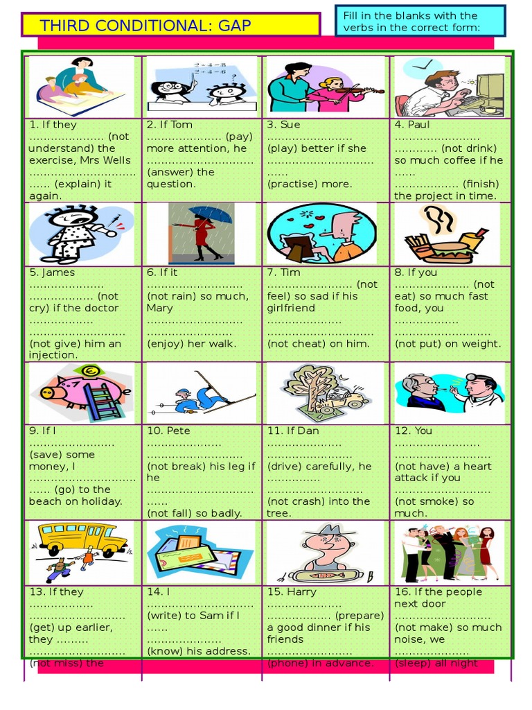 Third Conditional Gap Filling 50140 | PDF