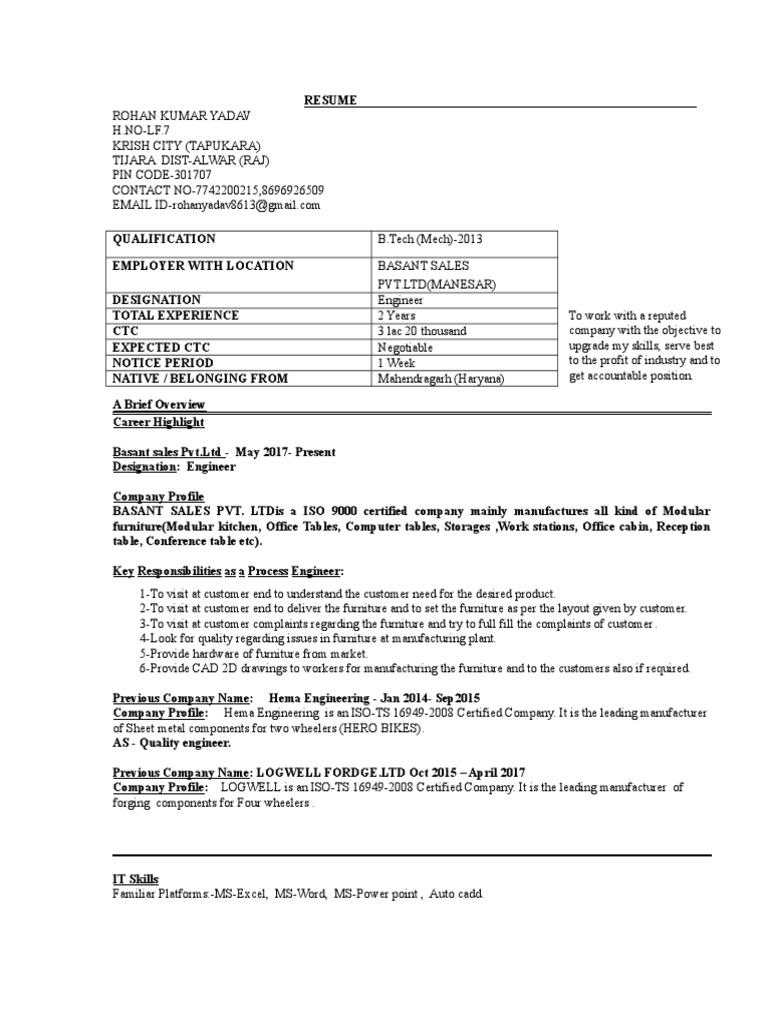 Rohan Resume | PDF | Computer Aided Design | Science And Technology
