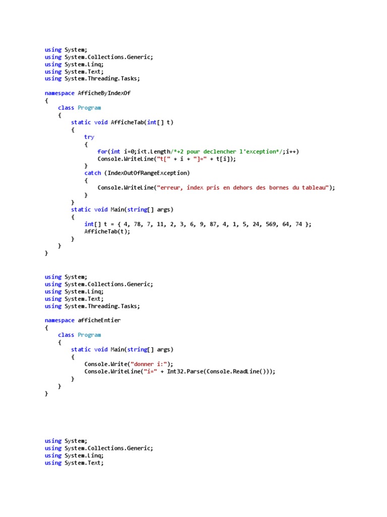 Program Using Using Using Using Using Namespace Class Static Void Int 7278