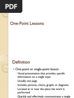 One Point Lesson Template | PDF