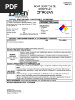 Ficha Técnica Citrosan | PDF | Química | Biología