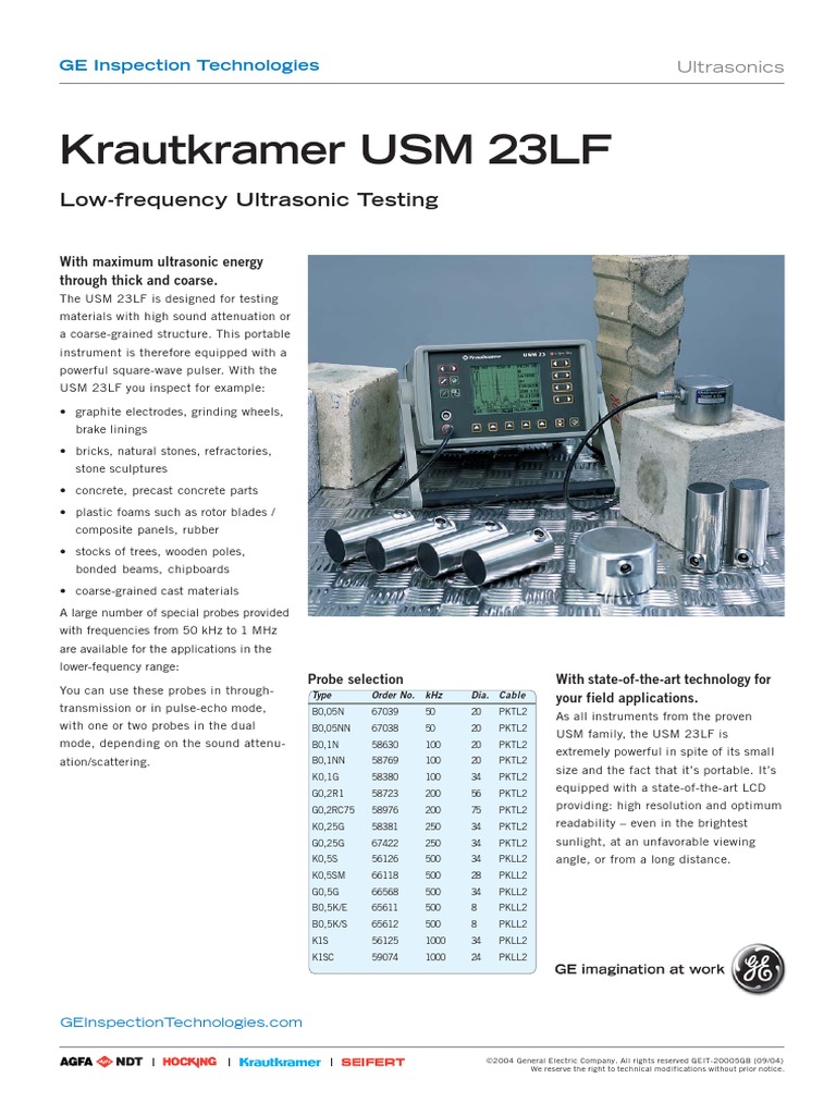 Usm 23 LF | PDF | Ultrasound | Applied And Interdisciplinary Physics