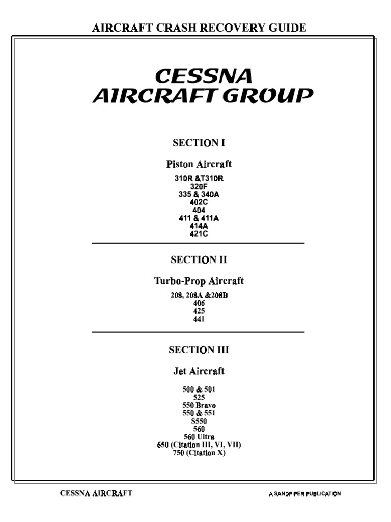 Cessna Aircraft Group | PDF | Jet Engine | Aircraft