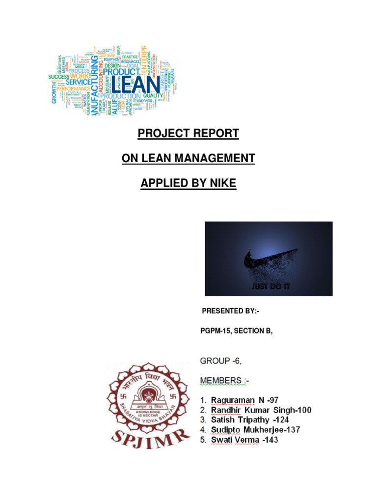 Project Report On Lean Management Applied by Nike | PDF | Lean ...