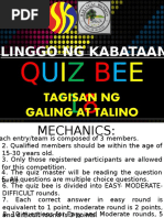 General Knowledge Quiz Bee Questions | PDF | Luzon | Philippines