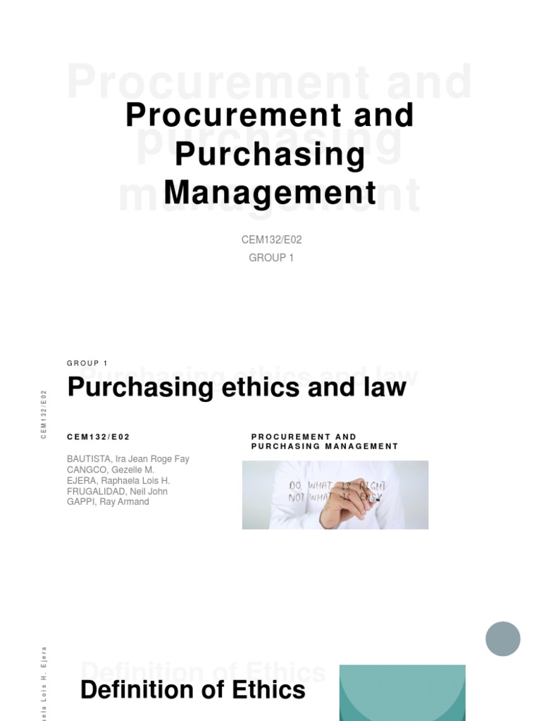 Procurement and Purchasing Management | PDF | Lean Manufacturing ...