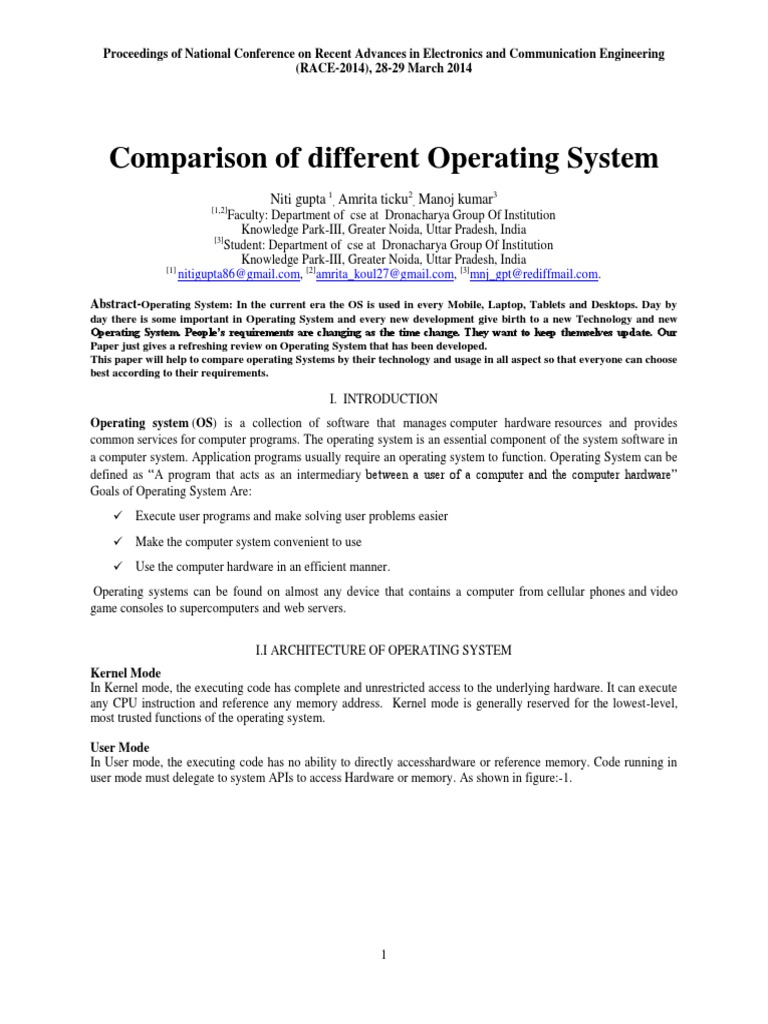 Linux 1 Pdf Pdf Operating System Kernel Operating System