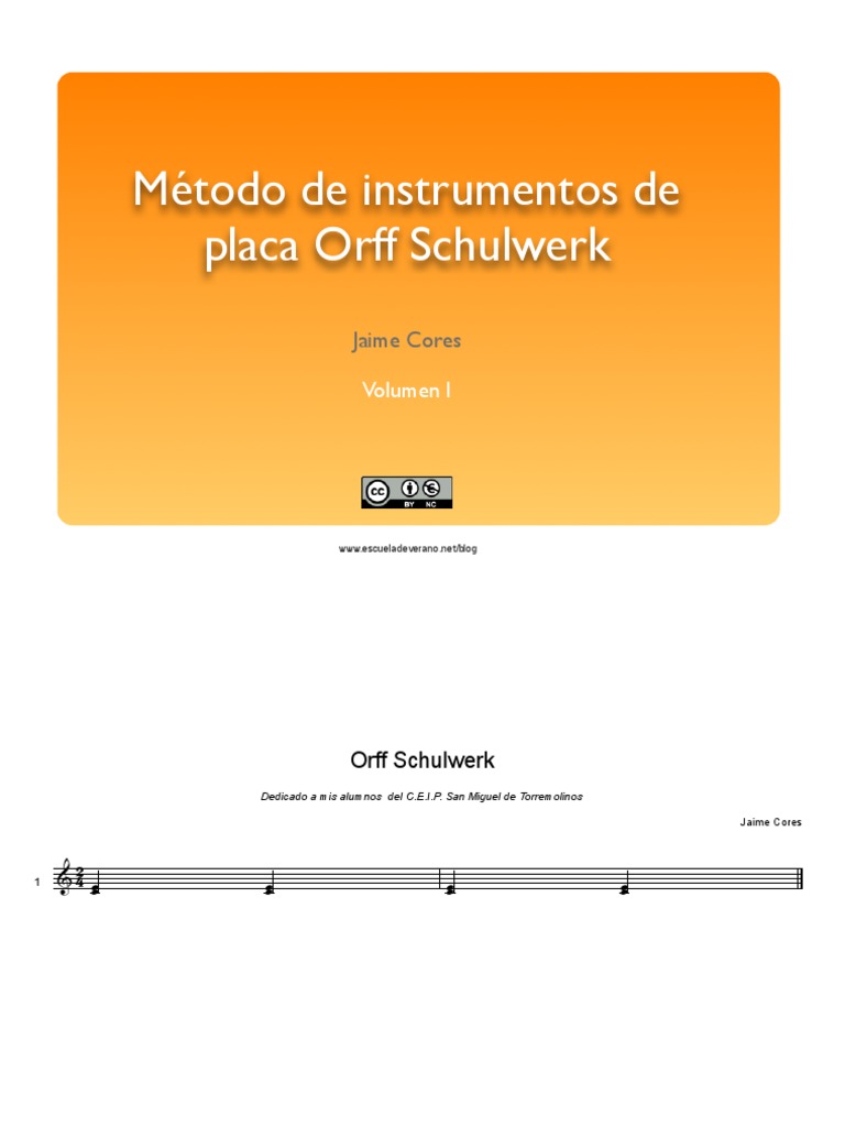 Libro Orff Schulwerk Uno PDF | PDF