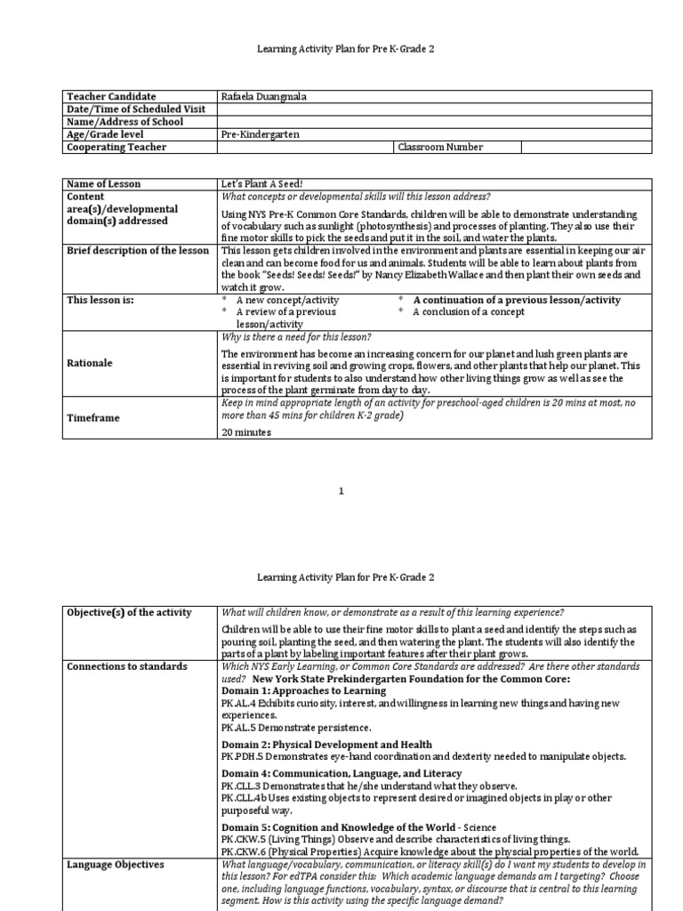 Lesson Plan 3 Curriculum | PDF | Behaviorism | Psychology