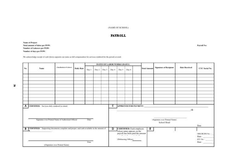 Forms - Payroll Labor | PDF | Employee Relations | Government