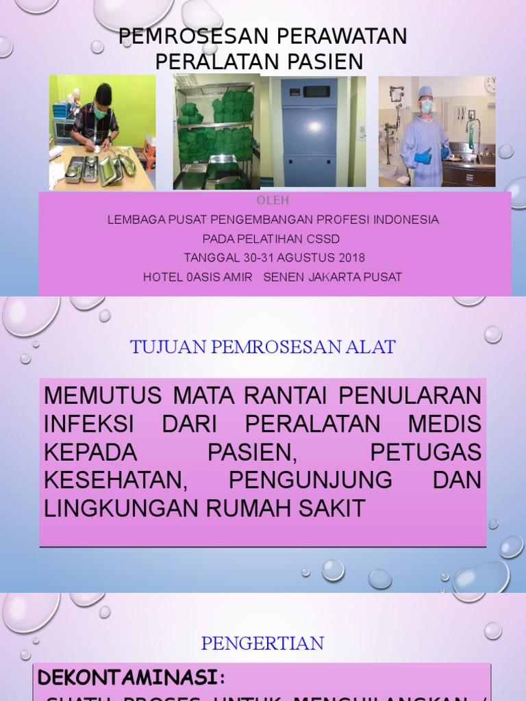 5.. Pemrosesan PERAWATAN PERALATAN PASIEN | PDF